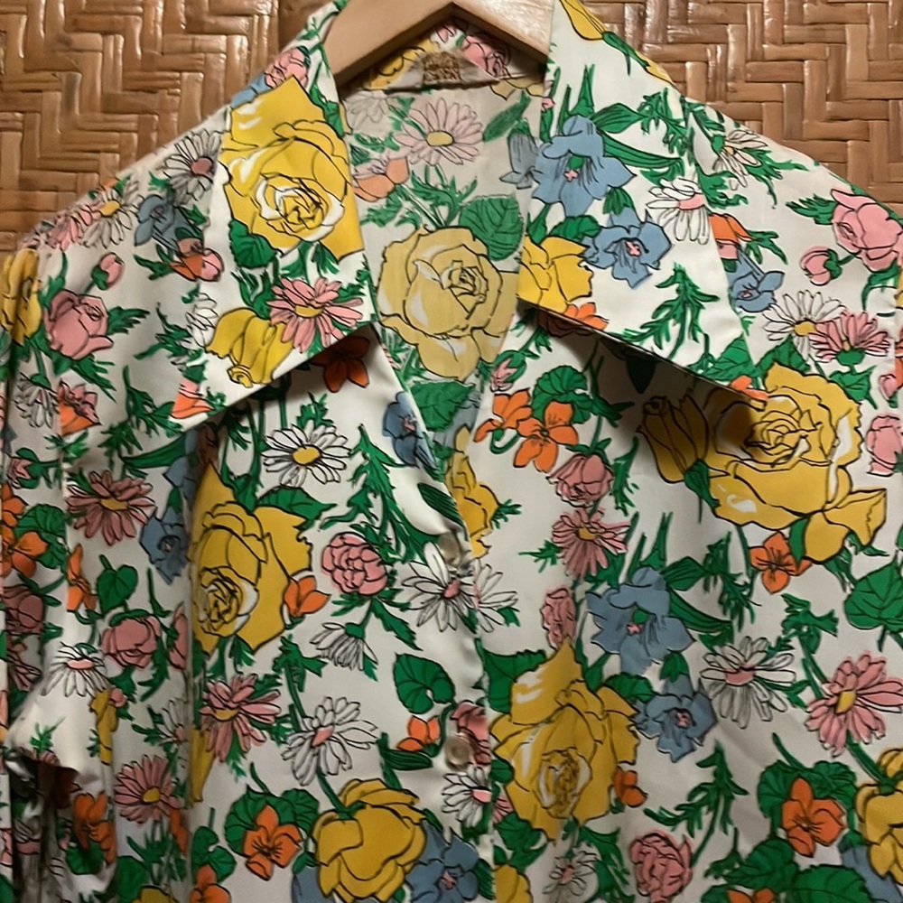 Vintage Limited Edition 70s Ship N Shore Floral Long … - Gem